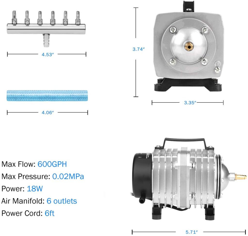 AquaMiracle Commercial Air Pump - Dexter's World